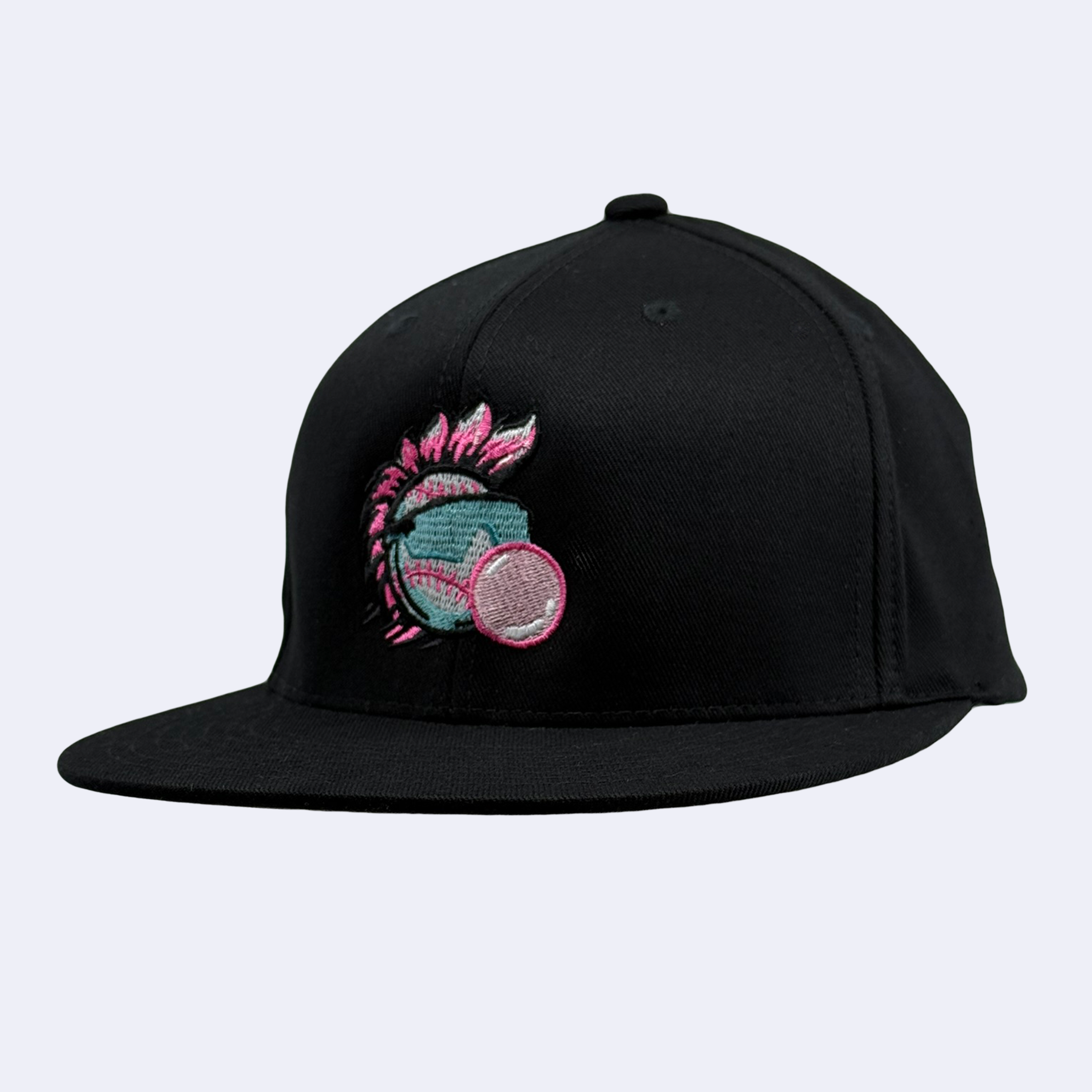 GRITTY FLAT BILL HAT - BLACK – 6-4-3 BASEBALL