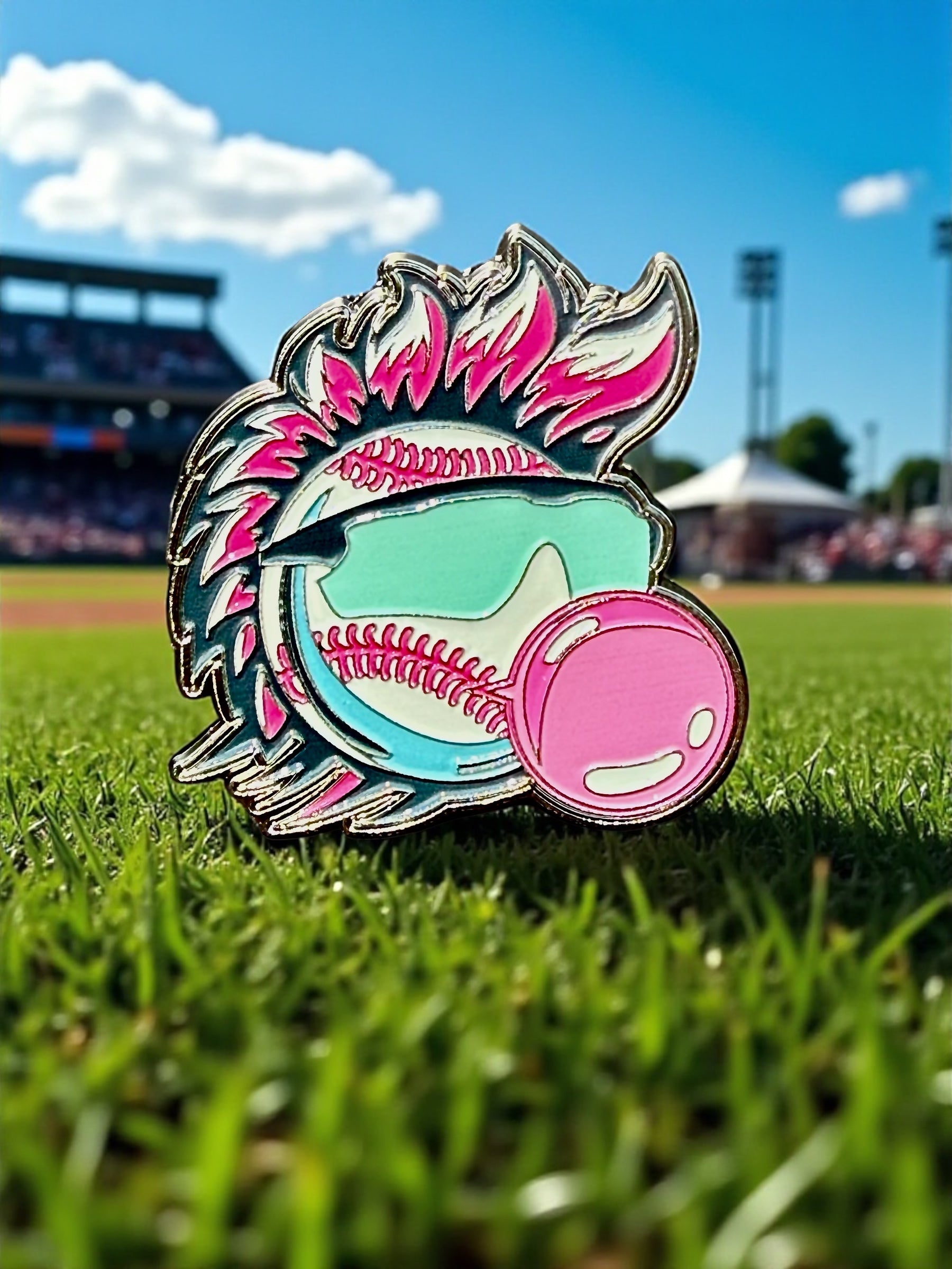 Gritty Collectible Pin – 6-4-3 BASEBALL